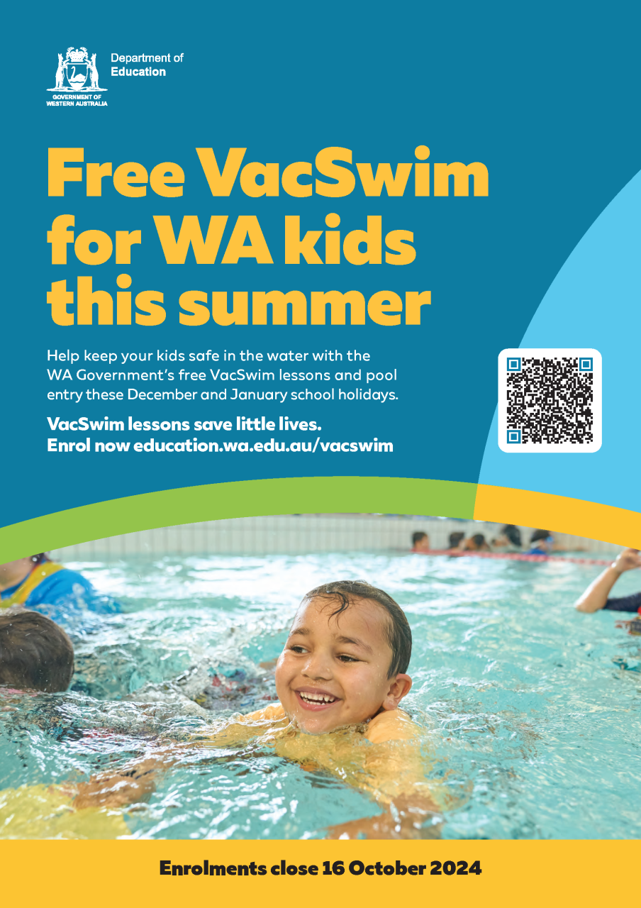 News Story - Free VacSwim for WA kids this summer » Shire of Goomalling